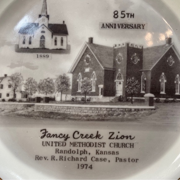 Wall Decor | 1974 Fancy Creek Zion United Methodist Church Plate ...